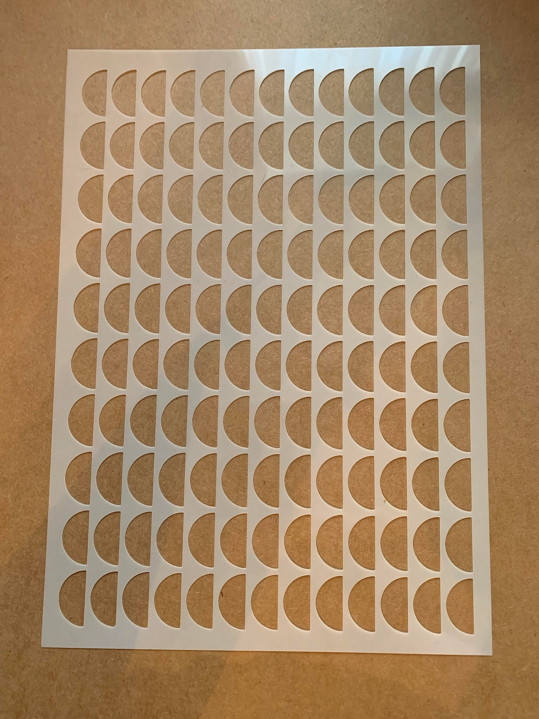 Semi Circle A4 Stencil 190 Micron Mylar Mixed Media Art Journal - Etsy