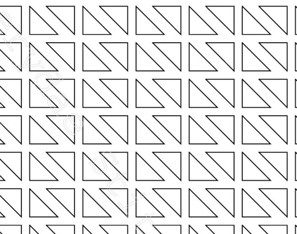 Printable Half Square Triangle EPP Template Instant PDF | Etsy