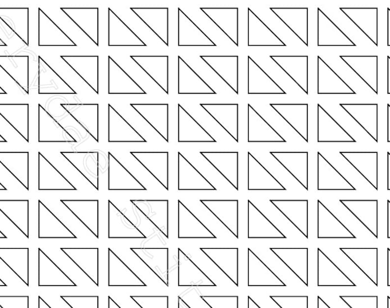 Printable Half Square Triangle EPP Template Instant PDF - Etsy