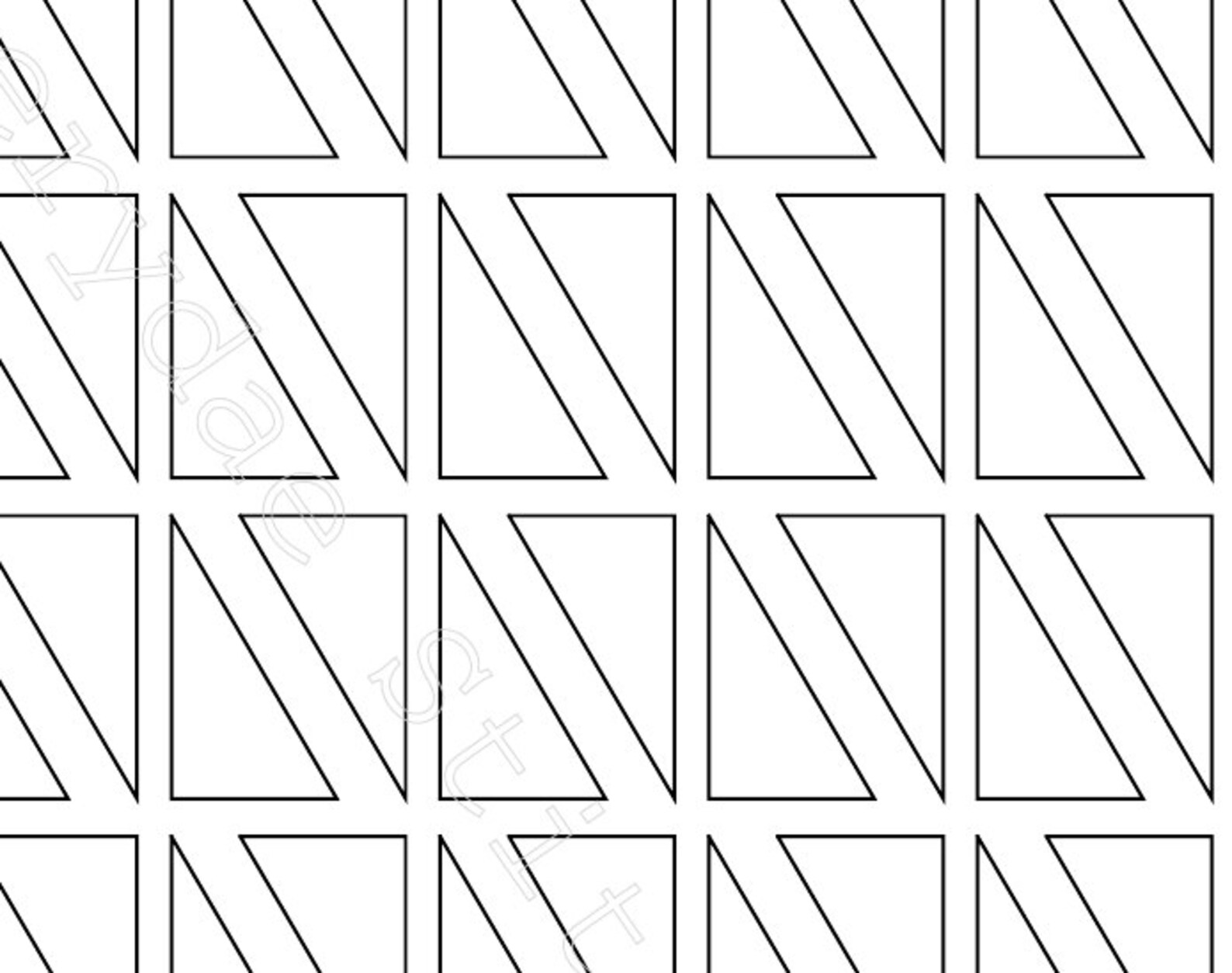 Printable 30/60/90 Degree Triangle EPP Template Instant PDF Download - Etsy