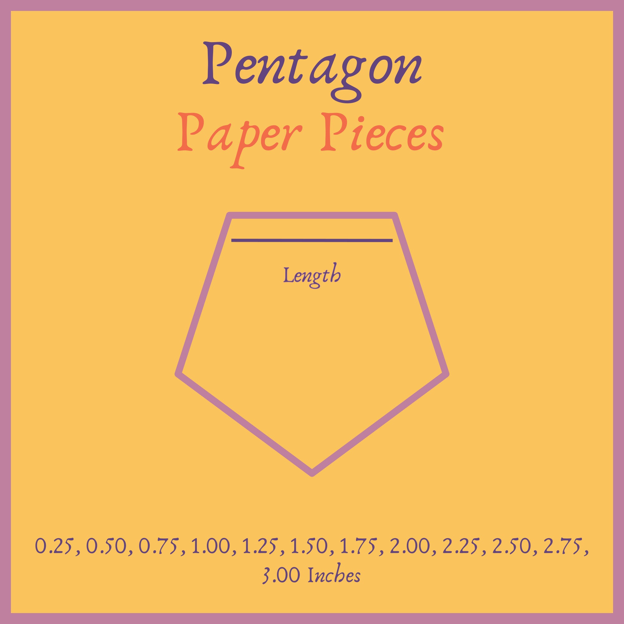 Pre-cut Pentagon Paper Pieces EPP English Paper Piecing Templates - Etsy