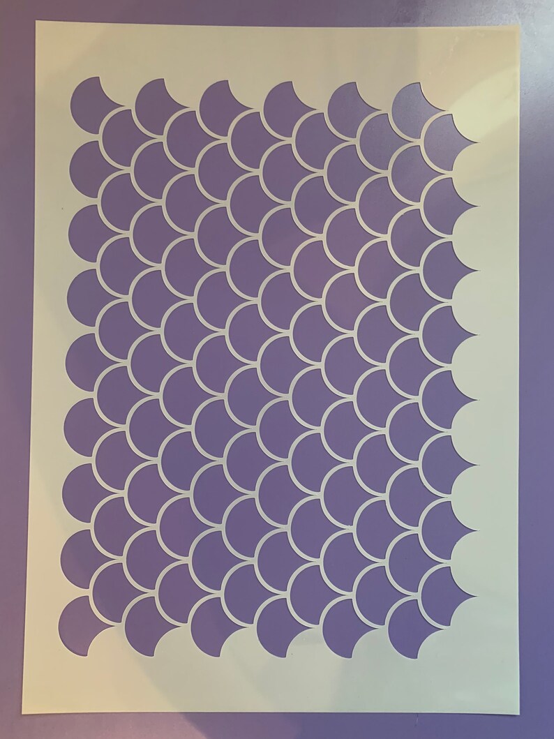 Clam Shell A4 Stencil 190 Micron Mylar Mixed Media Art Journal | Etsy