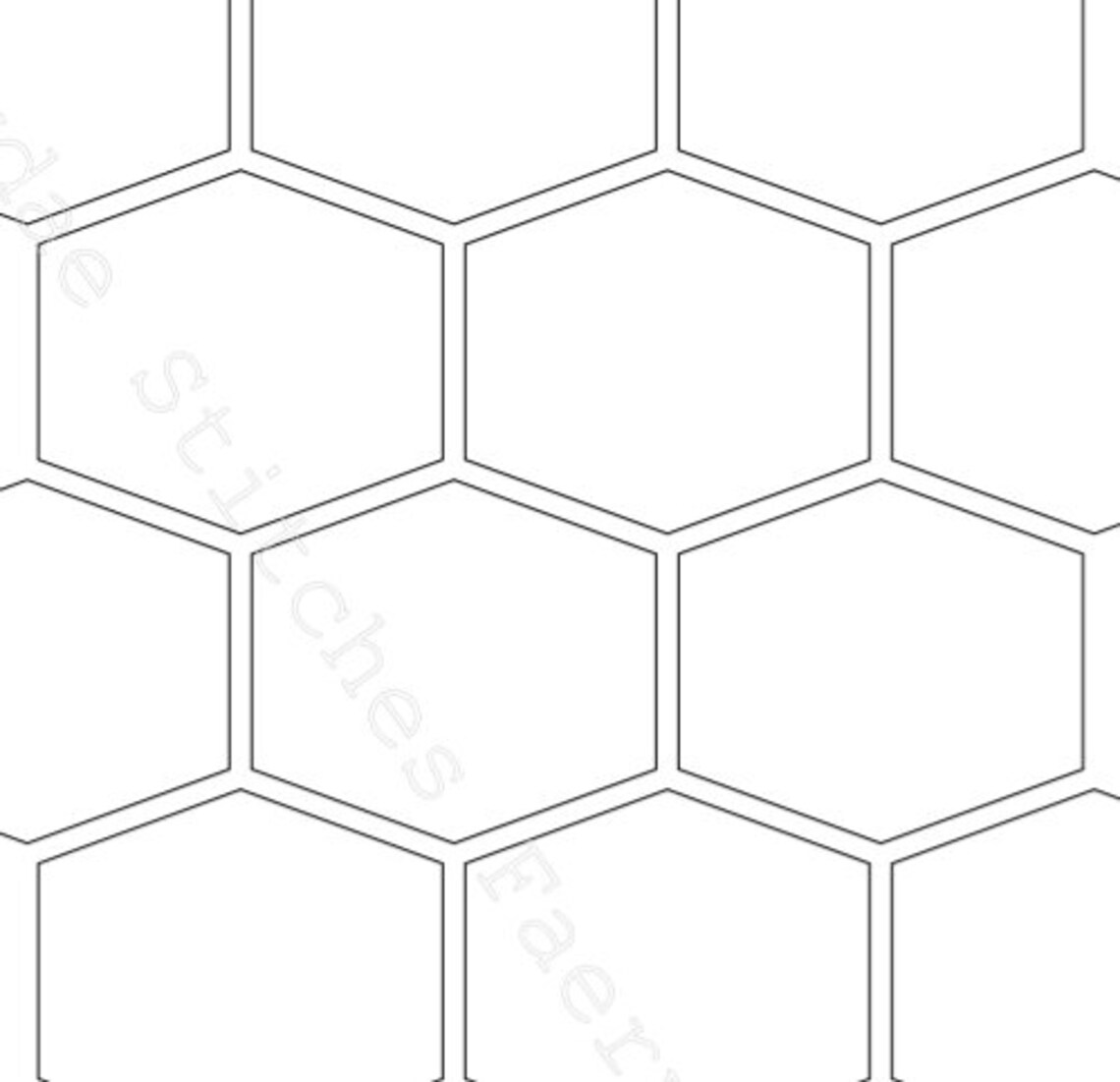 Printable 140 Degree Hexagon Coffin EPP Template Instant PDF - Etsy