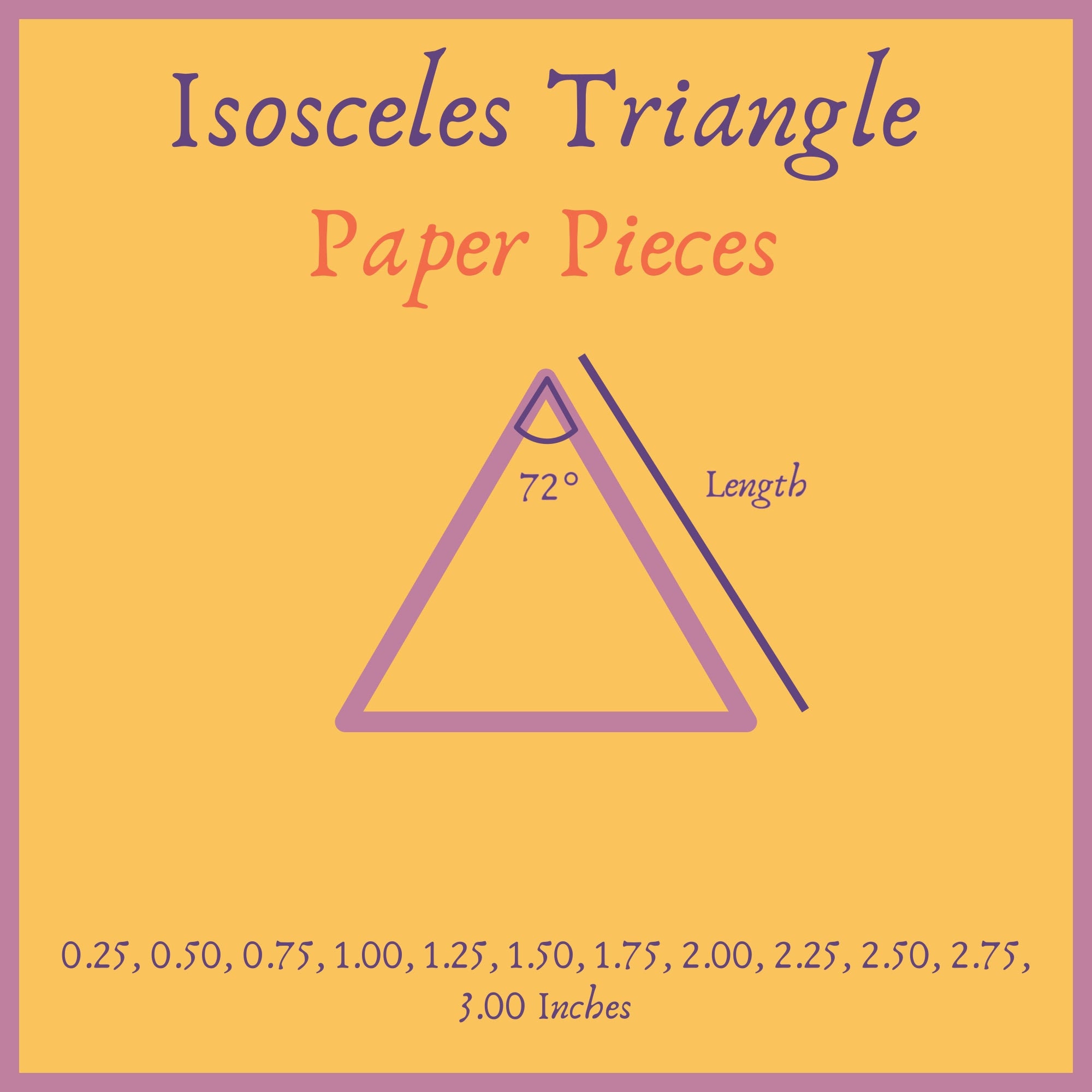 Isosceles Triangle Man Made