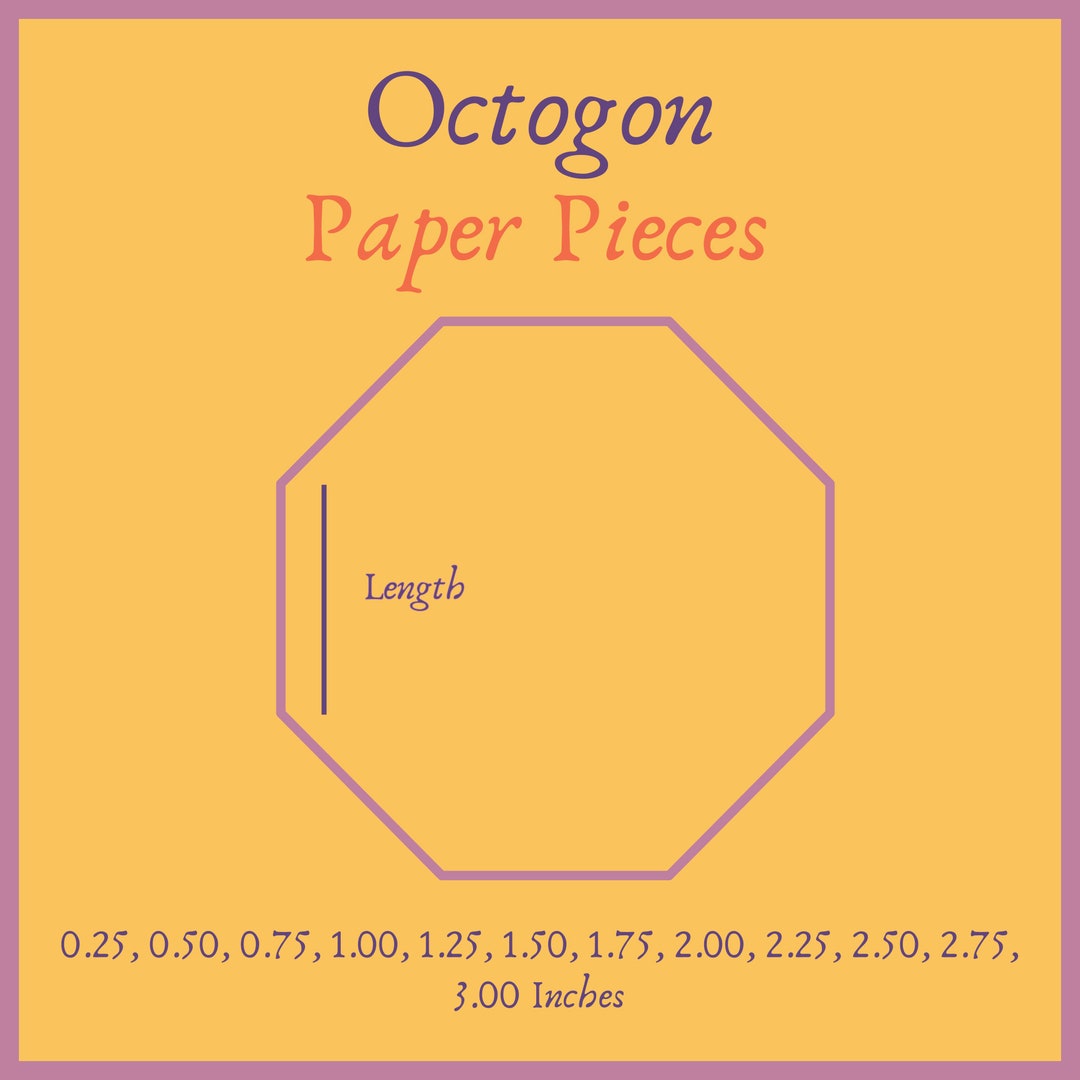Pre-cut Octagon Paper Pieces EPP English Paper Piecing - Etsy