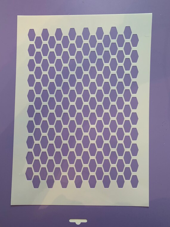 Hexagon Coffin Beehive Honeycomb A4 Stencil 190 Micron Mylar | Etsy