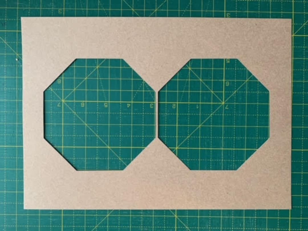 Octagon A4 Stencil 225gsm Kraft Card Mixed Media Art Journal - Etsy