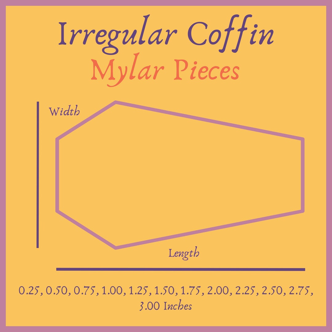 Pre-cut Irregular Coffin Hexagon Mylar Pieces EPP English Paper Piecing ...