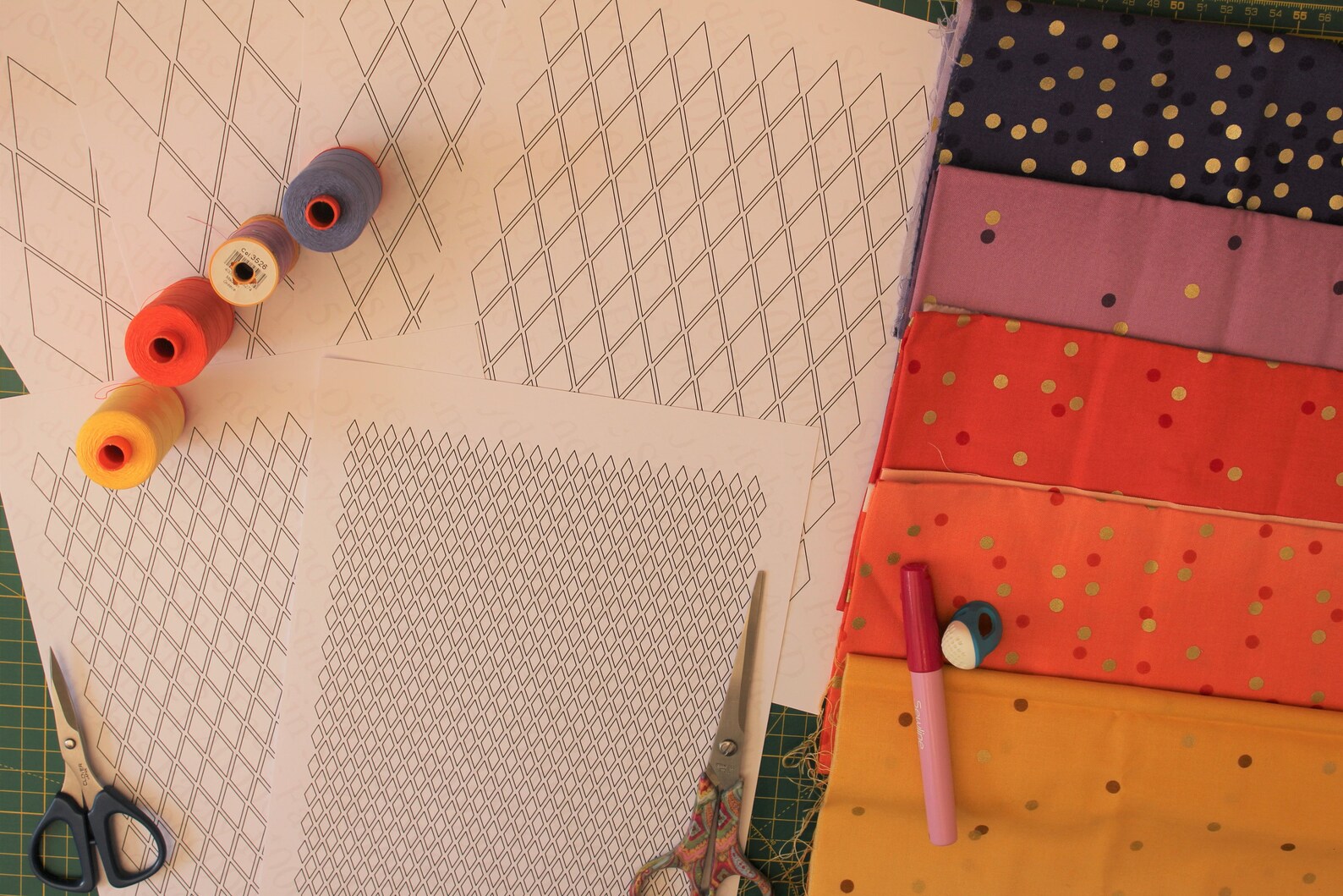 Printable 51.4 Degree Diamond EPP Template Instant PDF Download - Etsy