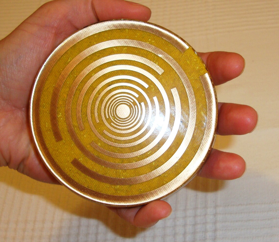 Orgone Orgonite® All-powerful Gold Coaster, Drink Charger, Water ...