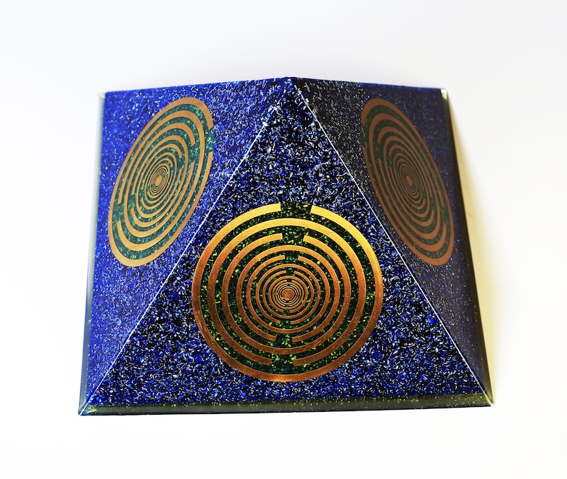 Orgone orgonite® Giant Pyramid All Powerful blue Orgone | Etsy