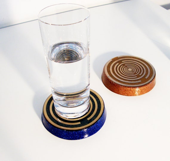 Orgone Orgonite® Coaster Drink Charger Charging Plate Water | Etsy