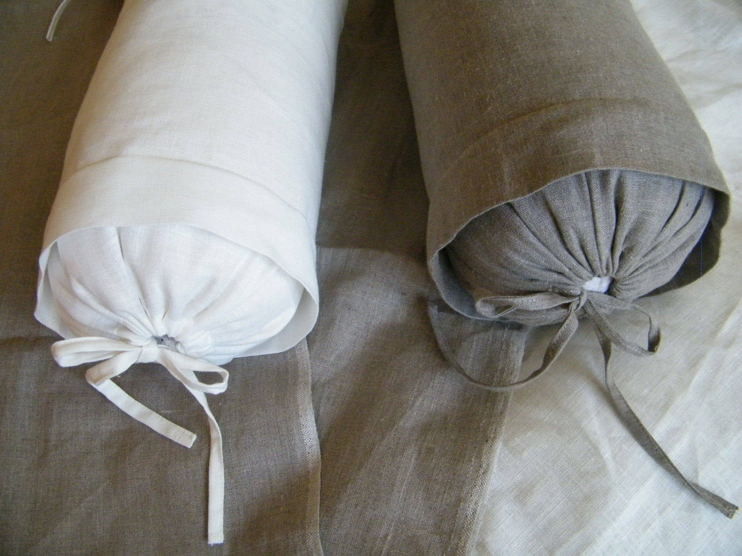 Bolster Neckroll PILLOW CASE, COVER. for Round Bolster - Neckroll. Size ...