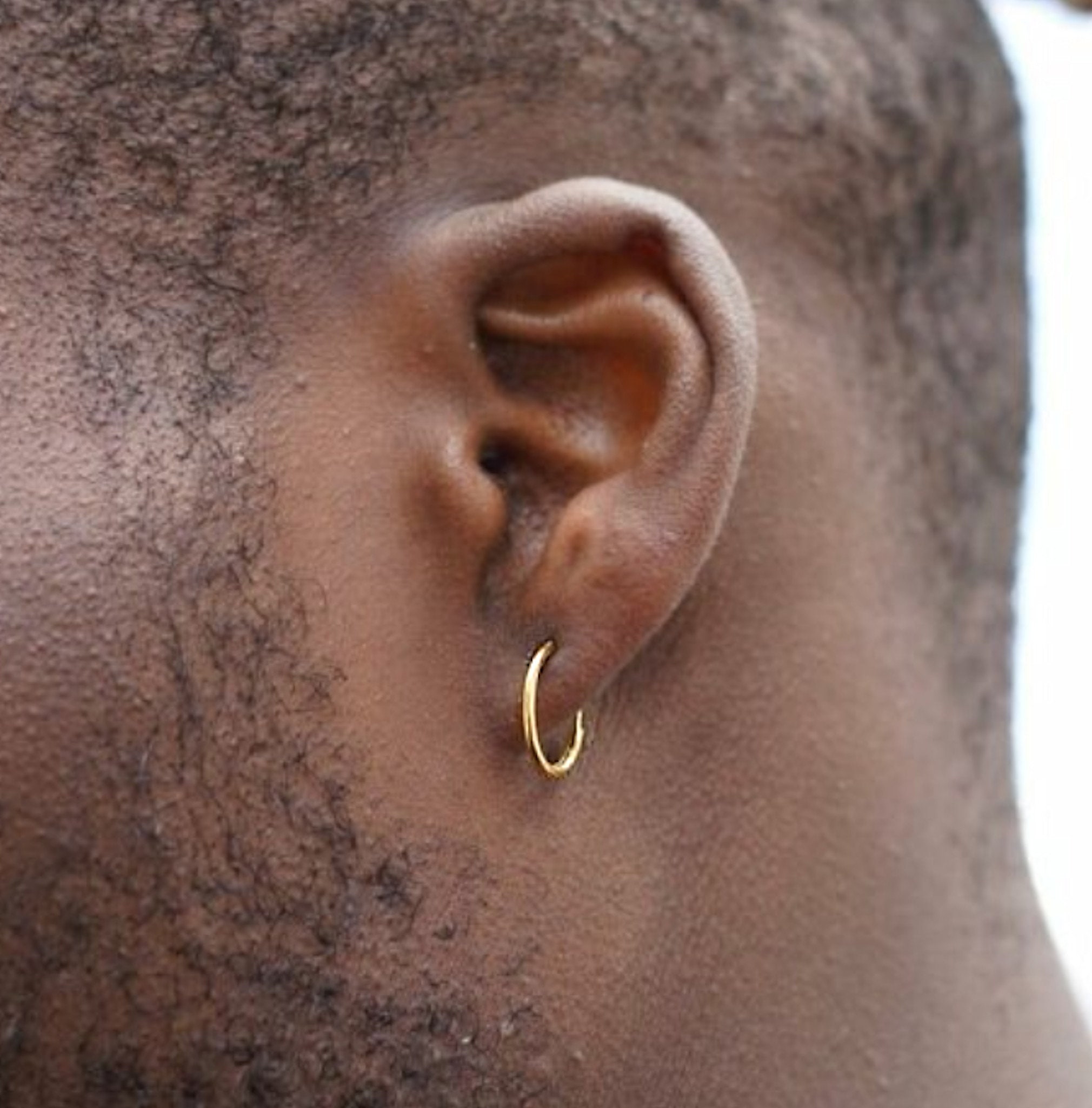 Mens Large Hoops Mens Silver Hoop Earrings Big Hoops for Men Mens Large ...