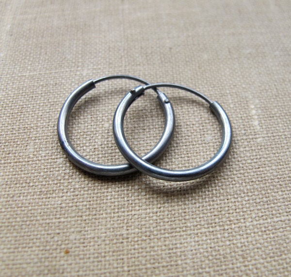 Mens Large Hoops Mens Silver Hoop Earrings Big Hoops for Men - Etsy
