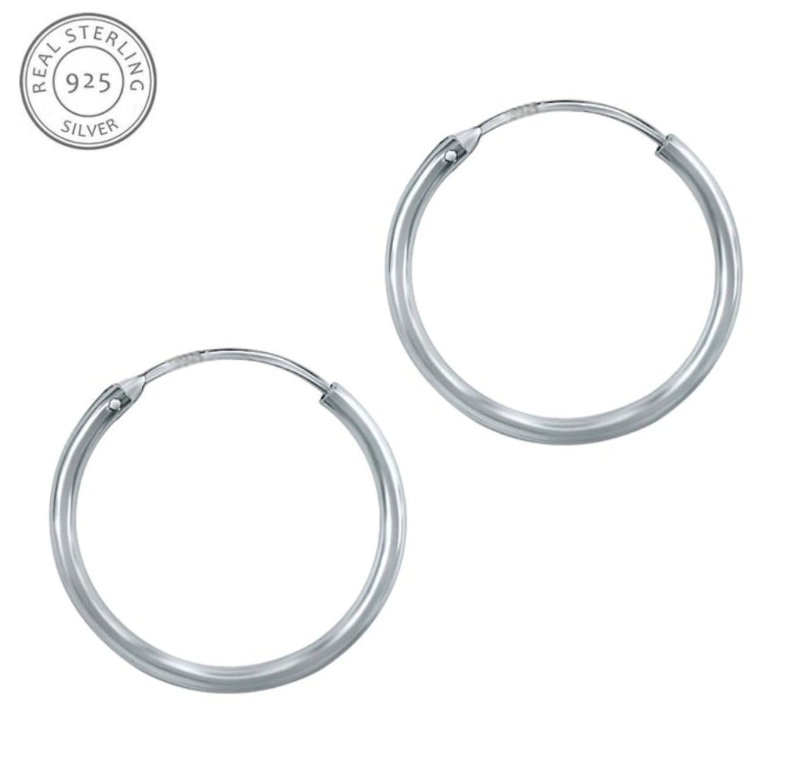 925 Sterling Silver Hoops for Men Essential Hoops Popular - Etsy
