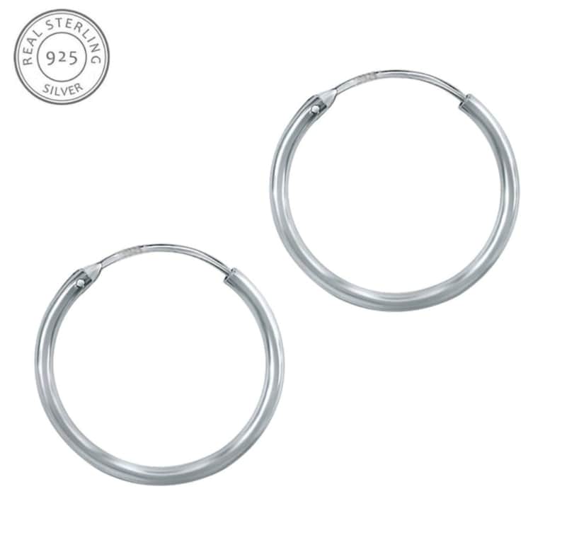 925 Sterling Silver Hoops for Men Essential Hoops Popular - Etsy