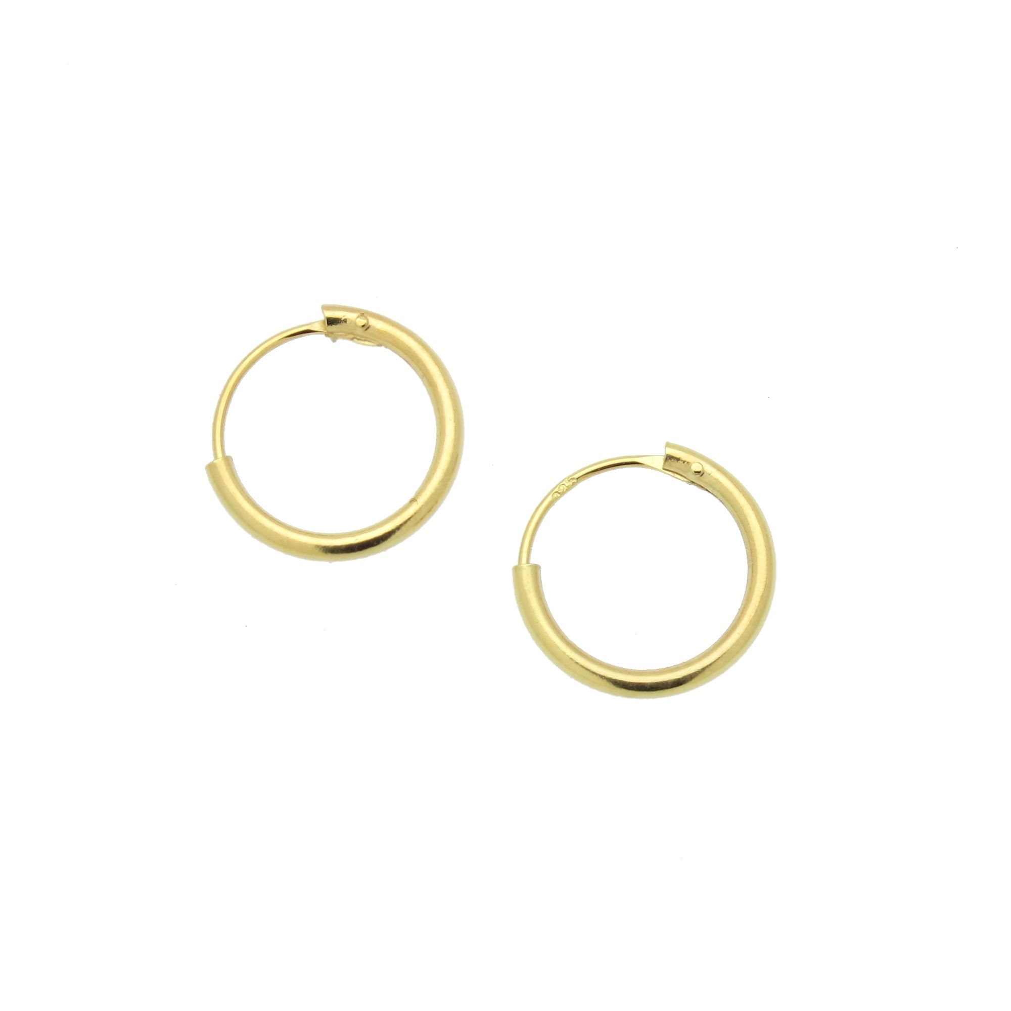 Mens Gold Hoop Earrings Mens Hoops Mens Earrings 2 Gold Hoops for Men ...
