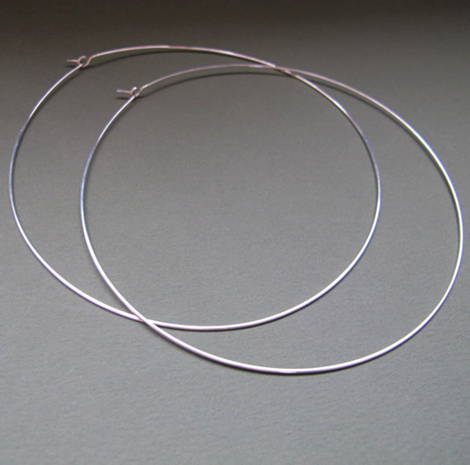 4 Inch Sterling Silver Hoop Earrings Extra Large Hoops Oversize ...