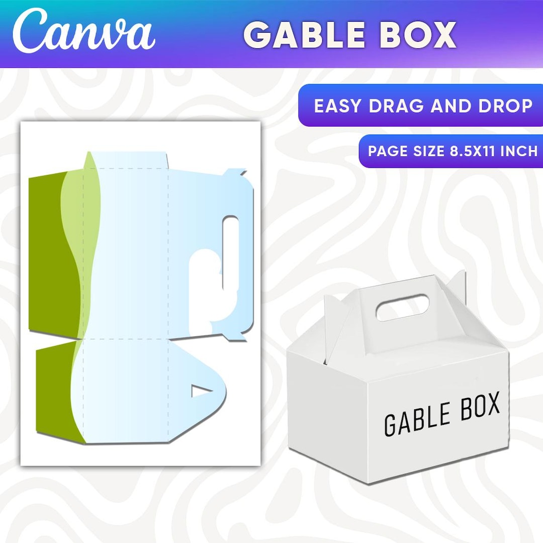 Gable Box Canva Template – Editable Gift Box Packaging Design - Etsy UK