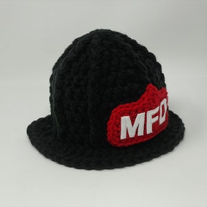 Baby Boy Firefighter Fireman Hat Outfit 4pc Crochet Pant Set W/susp and ...