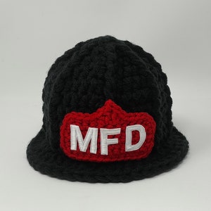 Baby Boy Firefighter Fireman Hat Outfit 4pc Crochet Pant Set W/susp and ...