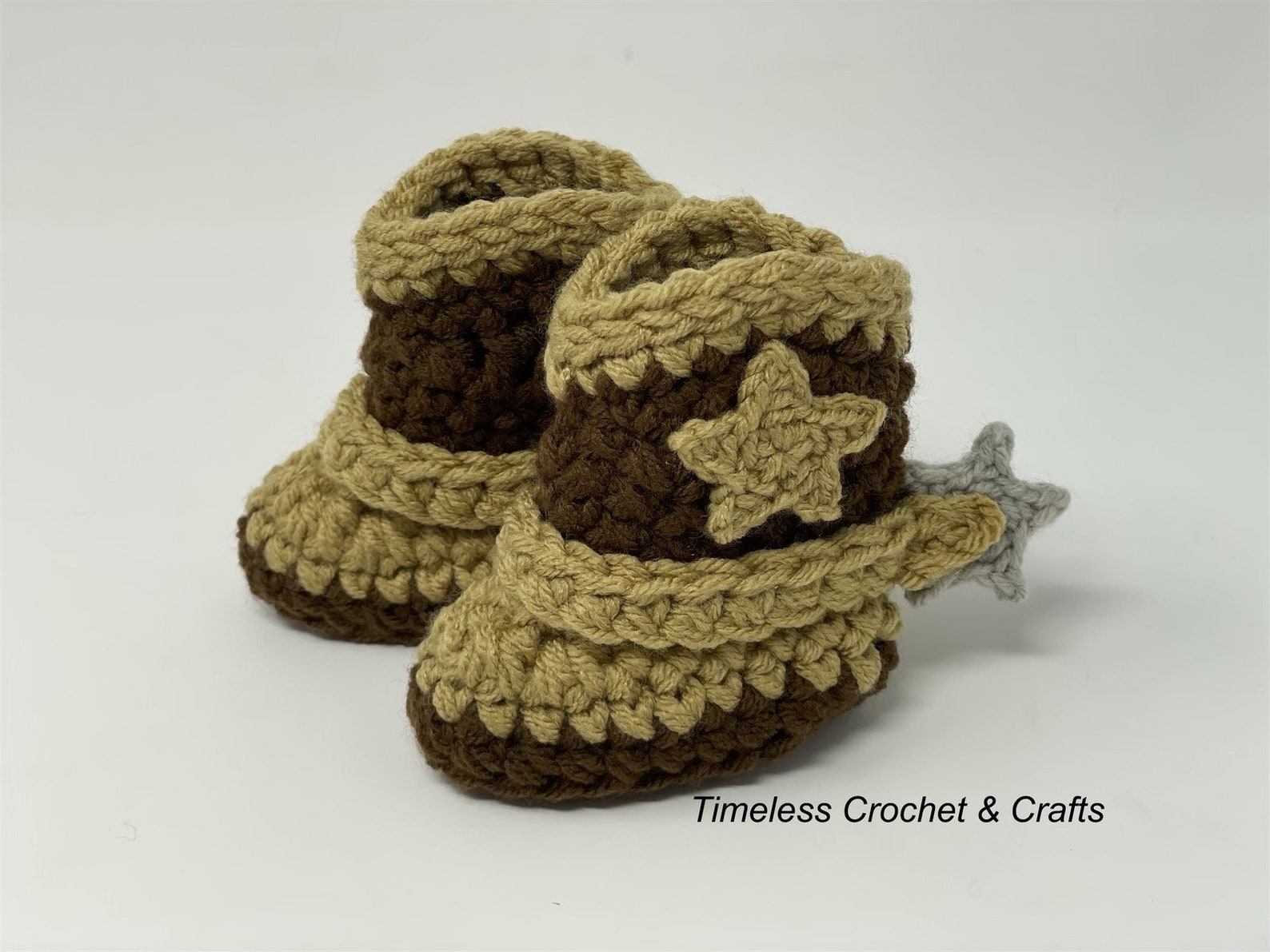 Baby Cowboy Boots Newborn Cowboy Boots W/spurs Crochet - Etsy