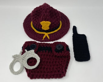 Baby State Trooper Outfit Police Officer Baby Deputy Sheriff - Etsy