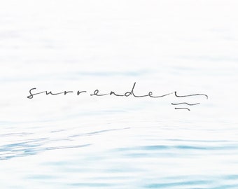 Surrender Tattoo - Etsy