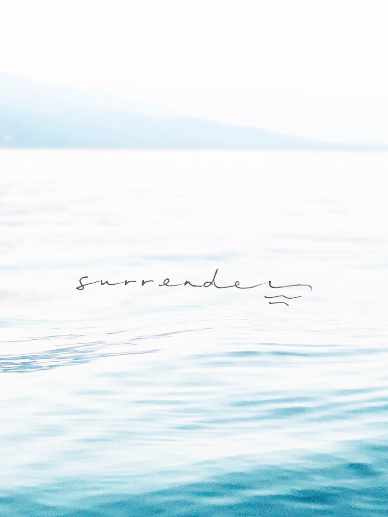 Surrender Tattoo Design Fine Line Custom Tattoo Design - Etsy