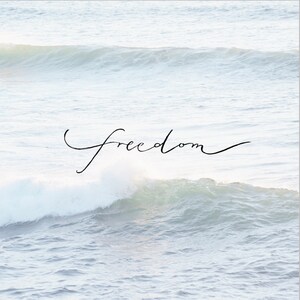 Freedom Tattoo - Modern Calligraphy - Custom Script Design - Etsy