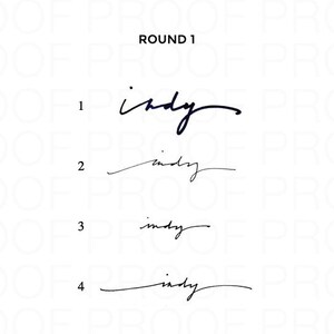 Handwritten Script Calligraphy Name Tattoo - Etsy