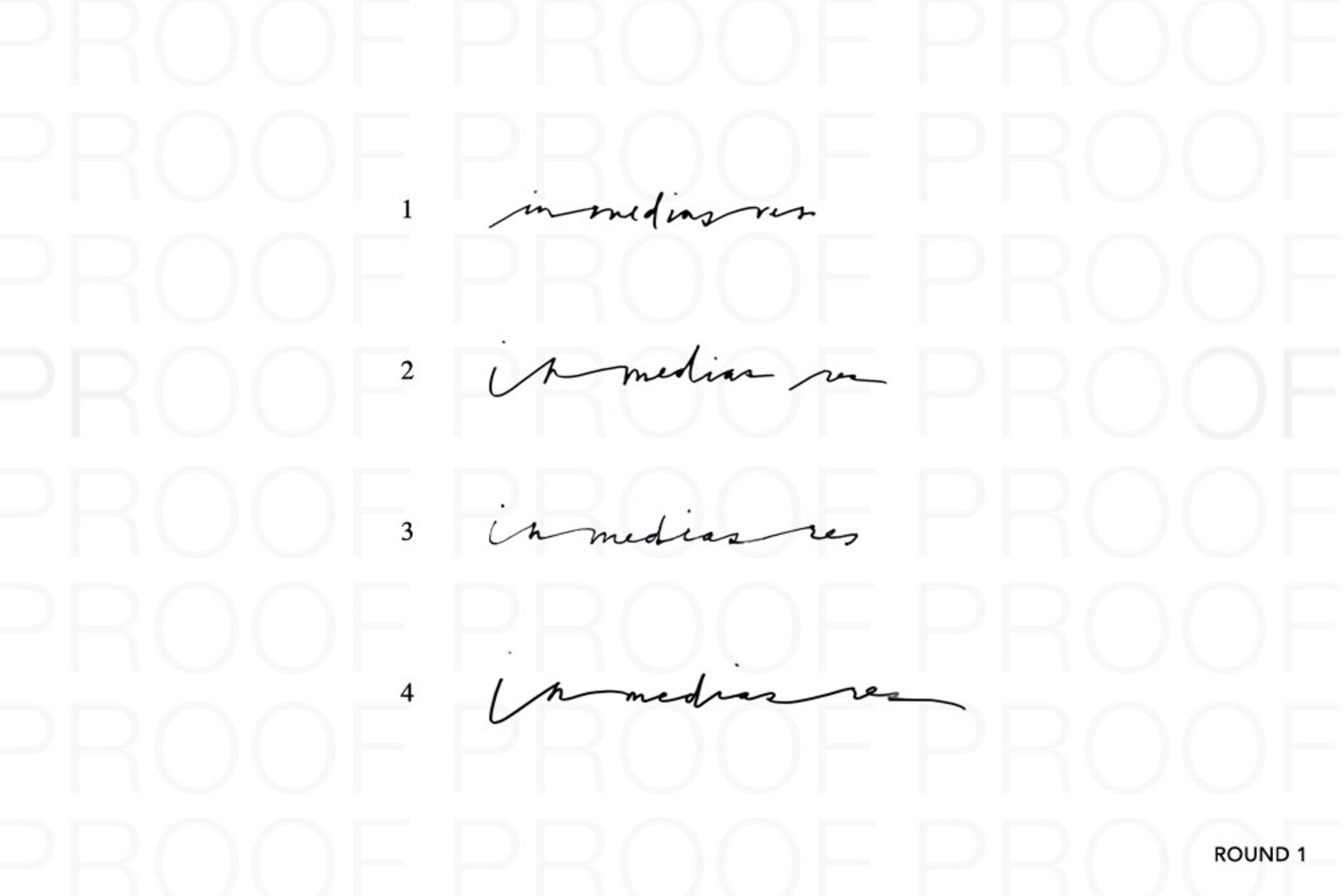 Handwritten Script Calligraphy Tattoo Design | Etsy