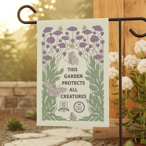 Protect Pollinators Garden Flag & House Banner, Save the Bees, Spread a ...