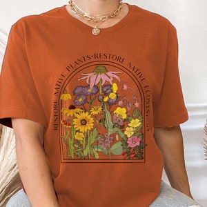 Save Native Plants Tee, Conservation, Ecology, Nature Lover, Naturalist ...