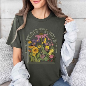 Save Native Plants Tee, Conservation, Ecology, Nature Lover, Naturalist ...
