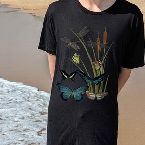 Vintage Entomology Short Sleeve Tee, Nature Lover, Bugs, Insects ...