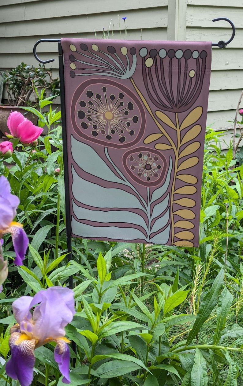 Modern Scandi Garden House Banner, Scandinavian Flower Market Gardener ...