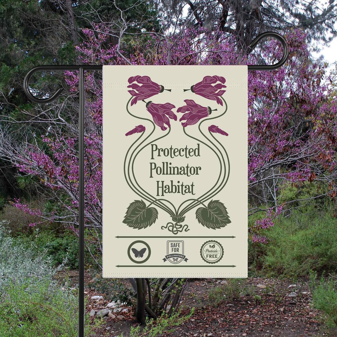 Protect Pollinator Shooting Star Garden Flag Banner, Save the ...