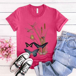 Vintage Entomology Short Sleeve Tee, Nature Lover, Bugs, Insects ...