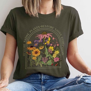 Save Native Plants Tee, Conservation, Ecology, Nature Lover, Naturalist ...