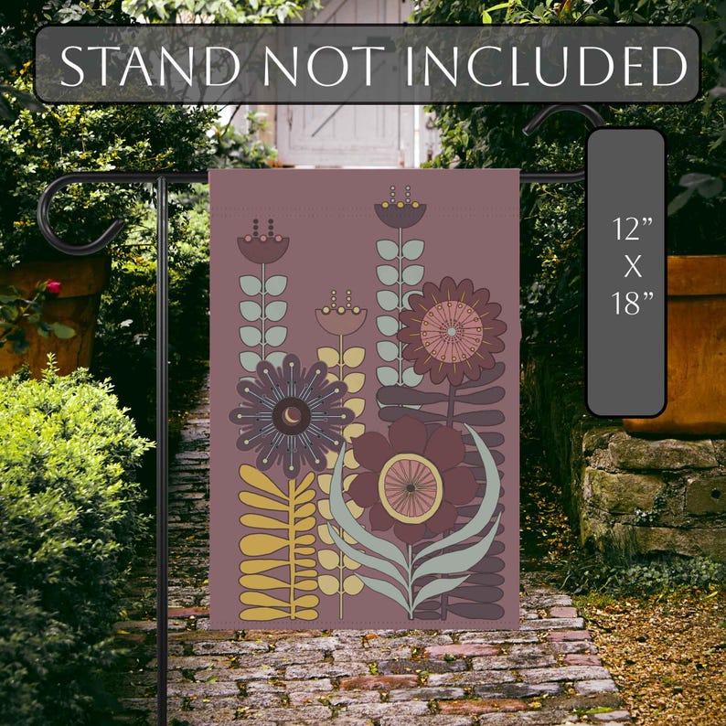 Modern Scandi Garden House Banner, Scandinavian Flower Market Gardener ...