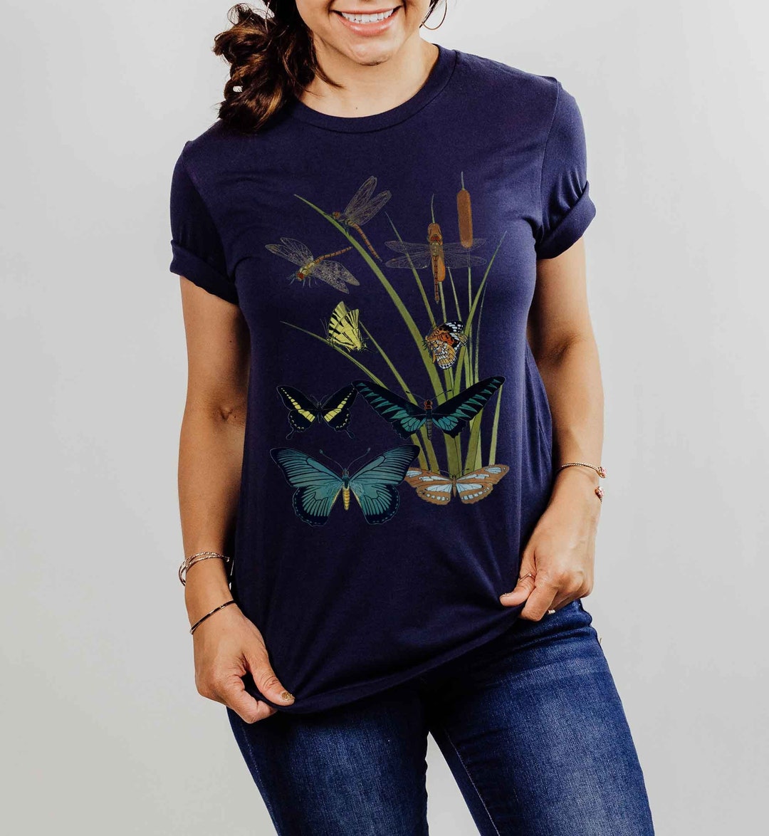 Vintage Entomology Short Sleeve Tee, Nature Lover, Bugs, Insects ...