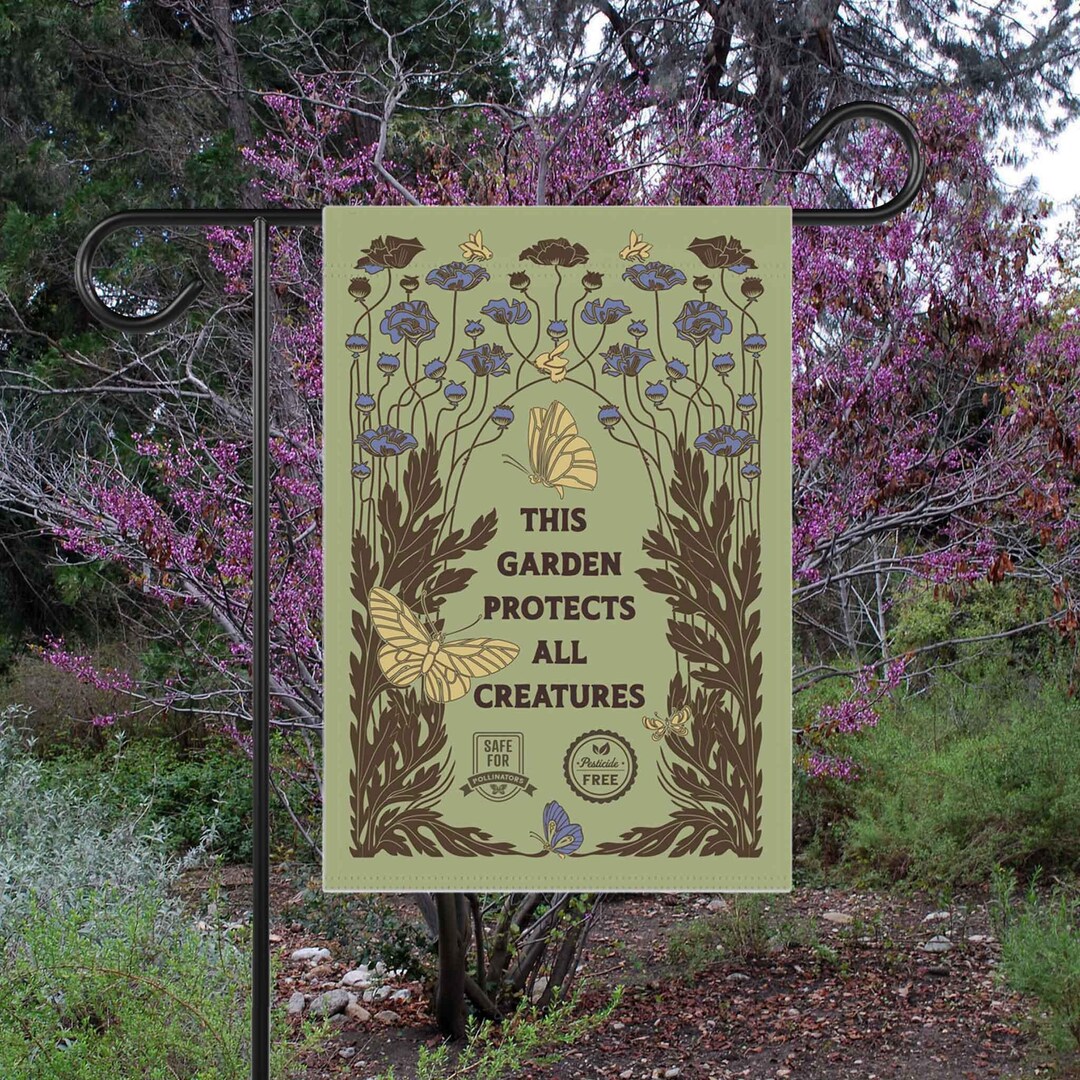 Protect Pollinators Garden Flag & House Banner, Save the Bees, Spread a ...