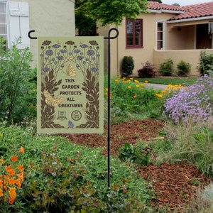 Protect Pollinators Garden Flag & House Banner, Save the Bees, Spread a ...