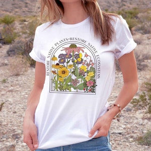 Save Native Plants Tee, Conservation, Ecology, Nature Lover, Naturalist ...