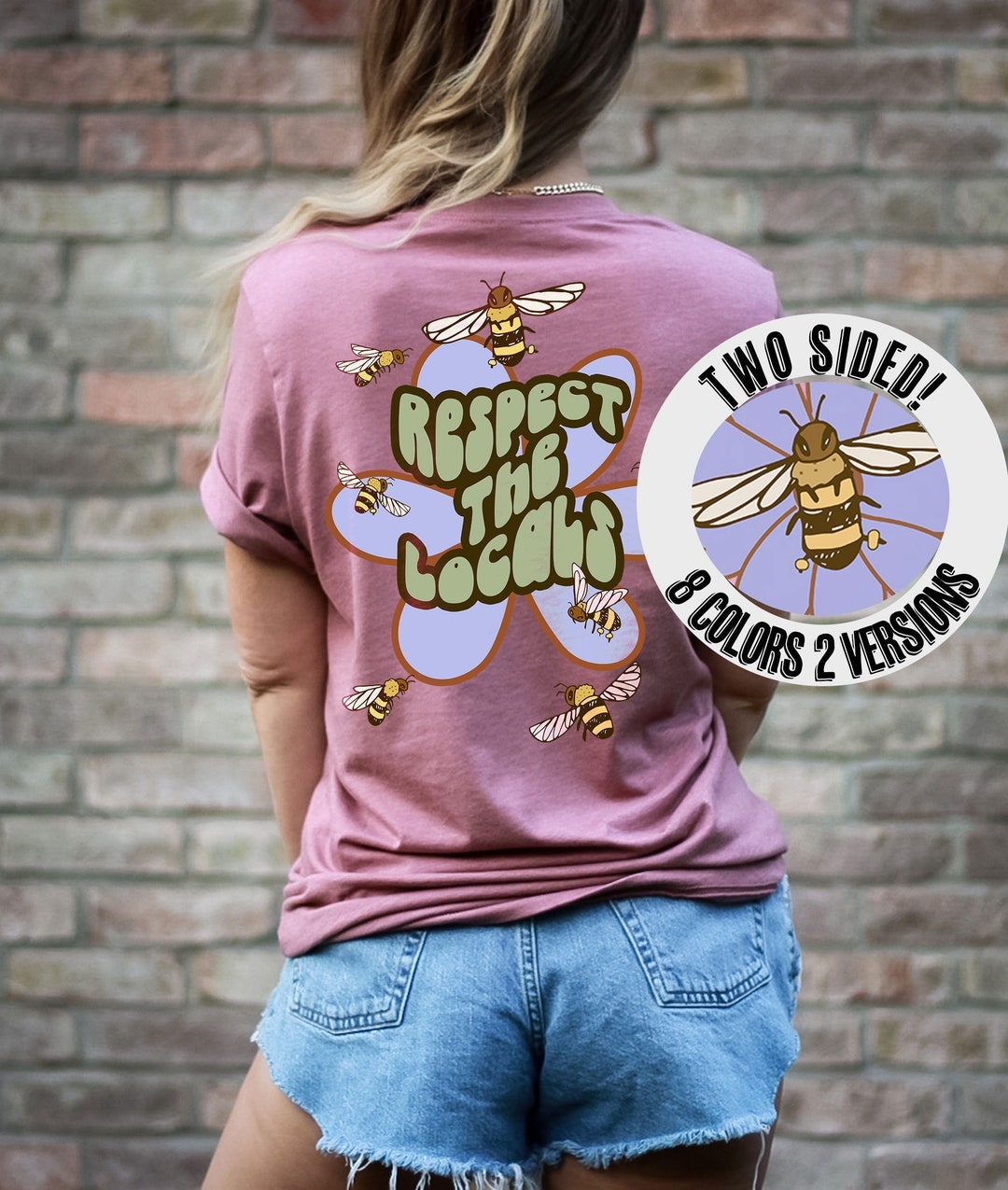 Save the Bees Respect the Locals Tee. Wear to the Beach or the Coffee ...