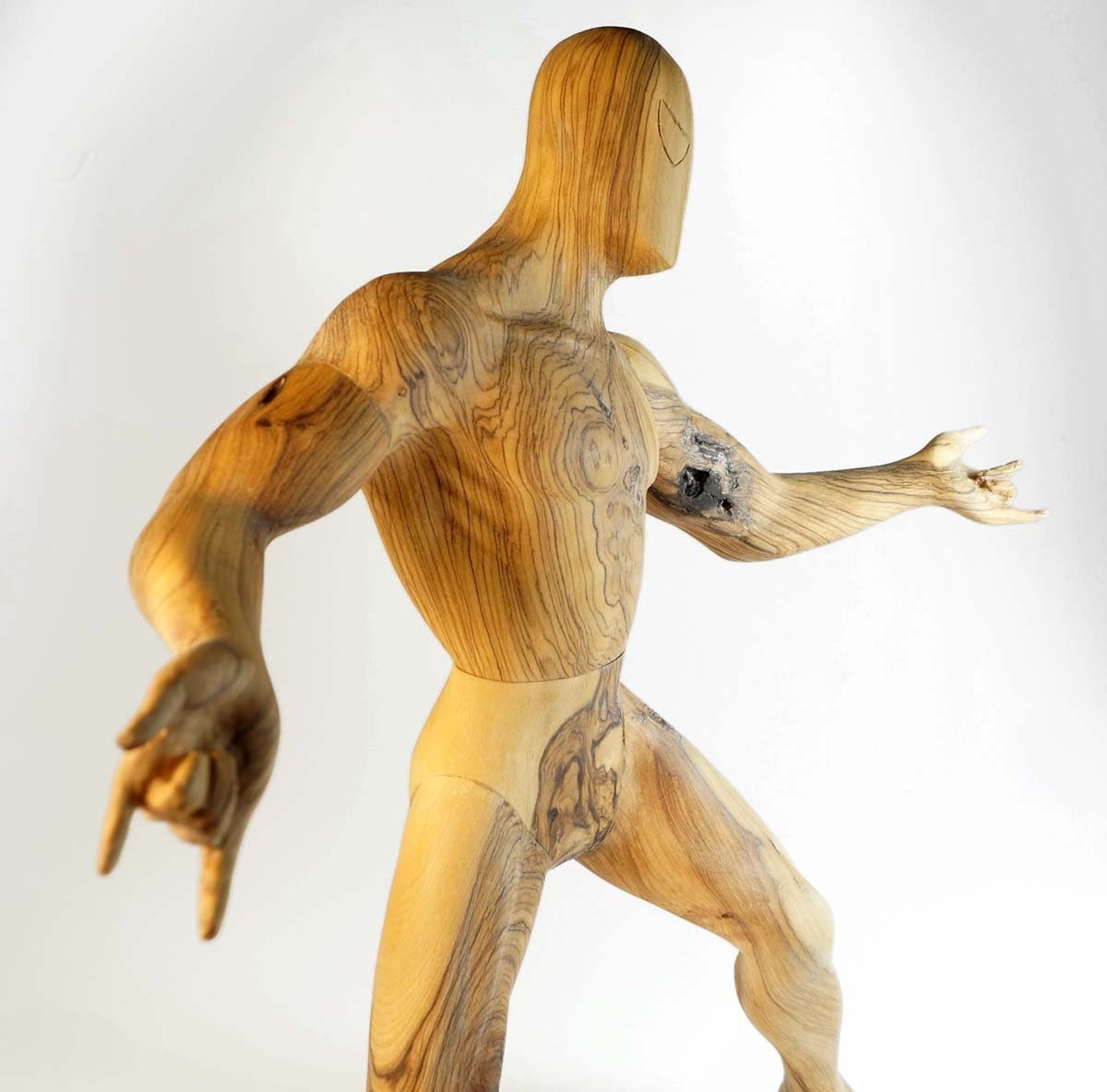 Spiderman /gift Olive Wood ,carving/ Hancrafted ,marvel Heroes ,marvel ...