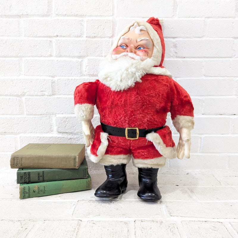 Large Stuffed Santa - Etsy