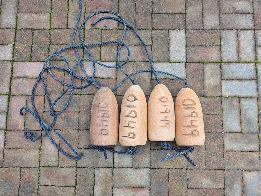 Vintage Buoy Lot // Maine Lobster Buoys, Nautical Beach House Decor ...